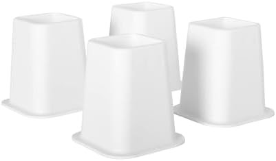 Amazon.com: Ryehaliligear 4-Pack 3 Inch Bed Risers, Furniture Risers ...