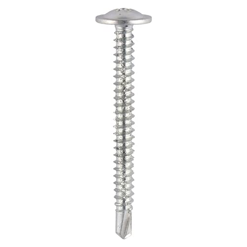 Baypole Screws - Wafer Flange - Self-Drilling Point - Zinc Window ...