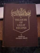 Rare TREASURY OF GREAT RECIPES; VINCENT PRICE; COOKBOOK RECIPES BAKING ...