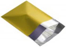 Amazon.com: Mailingbagsrus Metallic Yellow 14"x16" Foil Mailing Postage ...