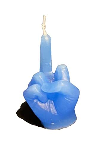 Amazon.com: Light Blue Middle Finger Candle : Home & Kitchen