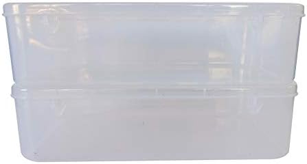 Feliz Clear Plastic Extra Large Storage Boxes Size 15x10x5 inches ...