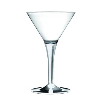 Amazon.com: MEPRA Polycarbonate Martini Glass - 12 Pieces - White ...