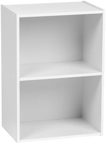 Amazon.com: IRIS USA 2-Tier Open Cubby Storage Shelf, Small Sturdy ...