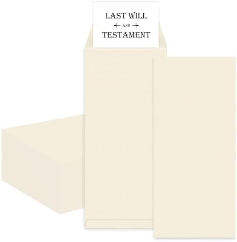Amazon.com : 100 Packs Last Will and Testament Envelope Legal Documents ...