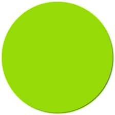 Lime Green 1/2" Solid Color Cold Temp Labels Stickers, Roll of 1000 ...