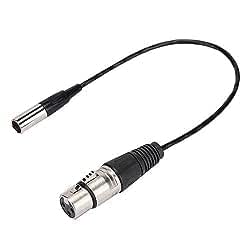 Headphone Jack Adapter, Headphone Extension Cable Zinc Alloy XLR Female ...