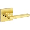 Kwikset Halifax Interior Privacy Door Handle with Lock, Door Lever For ...