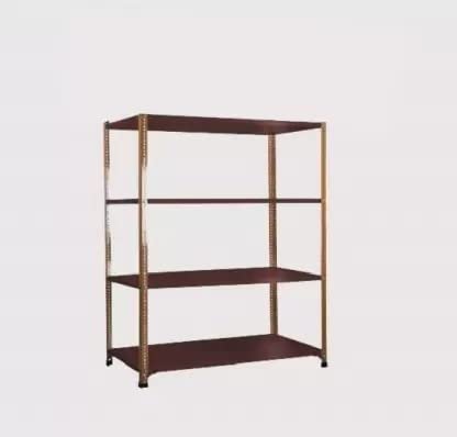 SPACIOUS Heavy-Duty Power Coating Rack size15X36X79 4 Shelves Brown ...