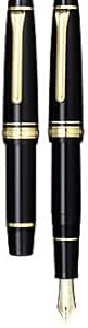 Amazon.com : Sailor Sapporo Mini Series Black Gold Trims Fountain Pen ...