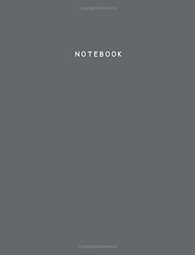 Amazon.com: Notebook: Grey Shade, Ruled, Soft Cover, Letter Size (8.5 x ...