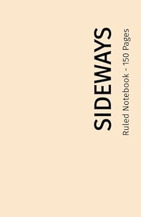 Sideways Ruled Notebook - A5 Landscape Orientation, Ideal for Creative ...