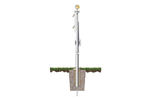 Amazon.com : flag connections 20 ft. Satin Flag Pole, Flag Pole for ...
