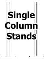 TechLine TLIS2FS1GV-54-8 Instrument Stand, 2" Pipe, 1 Columns, 54 ...