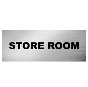 Store Room Sign Steel Brushed Type Acrylic Board Fixed with PVC Water ...