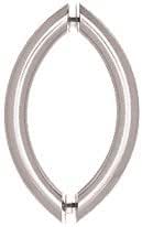 CRL 6" Chrome Crescent Style Back-to-Back Pull Handles - Cabinet And ...