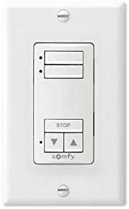 Amazon.com: Somfy 1811068 DecoFlex WireFree RTS Wall Switch, 2 Channel ...