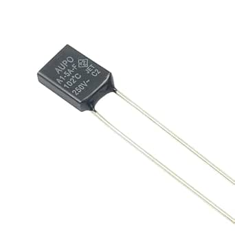 Amazon.com: 10Pcs A1-5A-F Thermal Fuse TF Cutoff 102C 102 Degree 5A ...
