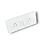 6-Module Electrical Switch Board with 2 Universal Sockets 2 10A ...
