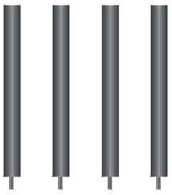 Amazon | タオック CLシリーズ、XLシリーズ専用ポール300mm4本セットTAOC CXL-P430 | タオック | AV棚