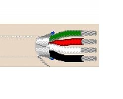 8729 1500FT 22 AWG 4C Stranded Overall Shielded Communications ...