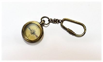 World Class Instrument Personalised Brass Locket Compass (2.57 cms ...