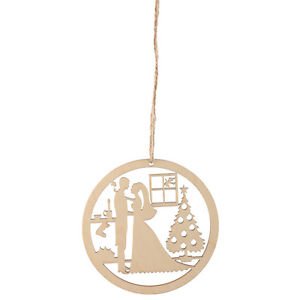 5pcs Wooden Shape MDF Wedding Hanging Decoration Bride Groom Cutout ...