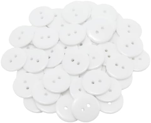 Amazon.com: Lilaly 50 PCS 3/4 inch Buttons for Crafts, 2 Holes Resin ...