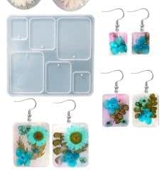 BanteyBanatey® Rectangle Shape 6 Cavity Moulds Resin Art Silicone ...