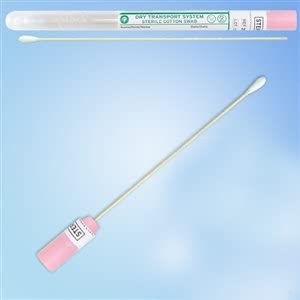 Puritan Sterile 6" Cotton Swab, Wood shaft, w/Transport Tube 100/box ...