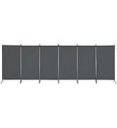 Amazon.com: Room Divider-6 Panels Black Folding Privacy Screens, 6 ft ...