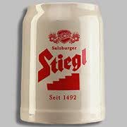 Amazon.com | Stiegl Brewery Salt Glazed Stein - .5 Liter: Beer Mugs ...