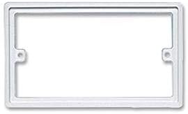 5 x White 1 Gang Square 10mm Socket Switch Back Box Spacer Plate Frame ...