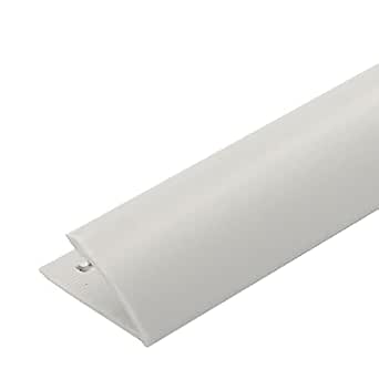 Cayrus Round Edge PVC Tile Trims Quadrant Tile - Light Grey, 10mm Depth ...