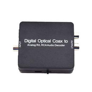 Digital Optical Coax to Analog R/L RCA Audio Decoder with USB Power ...