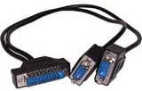 Amazon.com: Siig Inc SIIG Mini 2-Port Fan-Out Cable - DB-25 Male Serial ...