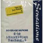 Amazon.com : Sn Wht Bev/Nap Size 40ct Hoffmaster White Beverage Napkins ...