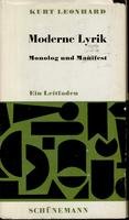 Amazon.com: Moderne Lyrik: K Leonhard: Books