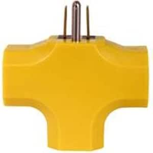 Rocky Mountain Goods Heavy Duty Triple Tap 3 Outlet Adapter - Converts ...