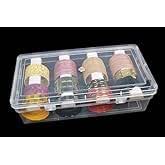 Bangle Box 4 Rod Plastic Transparent Organizer Jewellery Storage Box ...