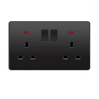 Standard Double 13A Universal 3Pin 5Pin Wall Socket with Type C USB 5V ...