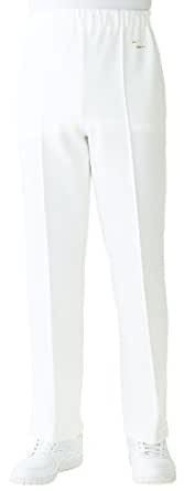 Amazon.co.jp: 医療/介護施設/食品工場用 スラックス(ニット) 男女兼用 KAZEN ホワイト サイズ:M 830-10 : ファッション