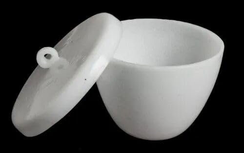 Porcelain Crucible with Lid| Pack of 5 Pcs| : Amazon.in: Industrial ...