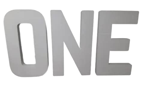 EPS Jumbo Smooth Foam Letters (24” High) - Free Standing ONE Letters ...
