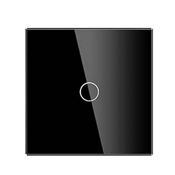 LAZIRO Touch Dimmer 1 Gang 1 Way White Black Golden 3 Colors Crystal ...