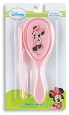 Amazon.com : Disney Minnie Baby Brush and Comb Set-Minnie Mouse (Pink ...
