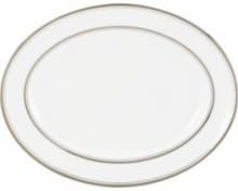 Amazon.com | KATE SPADE LIBRARY LANE PLATINUM 13" PLATTER Lenox: Platters