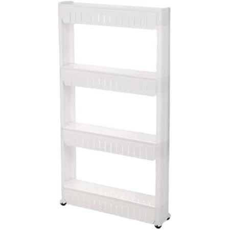 Amazon.co.jp: Ohget 隙間収納 キッチンワゴン 隙間収納 10cm スリムラック キッチンラック 隙間収納ラック 10センチ 大容量 おしゃれ 収納 スリム シンプル ワゴン ...