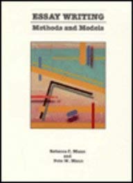 Essay Writing: Methods and Models: 9780534121686: Amazon.com: Books