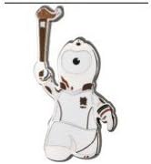 London 2012 Olympic Wenlock Torch Relay Pin Badge : Amazon.co.uk ...